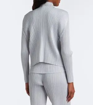 Issey Miyake Basics Pleated Cardigan - Grey