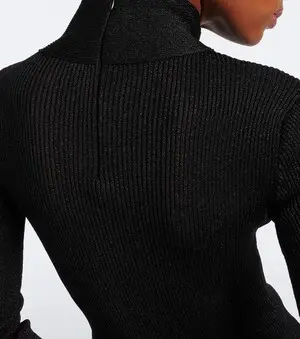 Valentino Garavani Cut-out Lamé Sweater