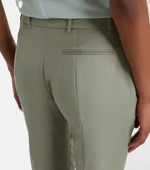 Alexander McQueen Wool Flared Pants - Green