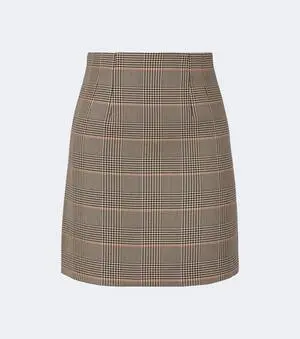 Veronica Beard Roman Houndstooth Miniskirt