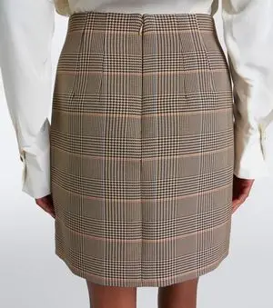 Veronica Beard Roman Houndstooth Miniskirt