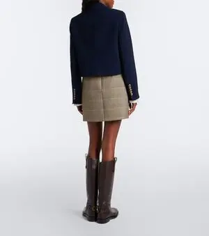 Veronica Beard Roman Houndstooth Miniskirt