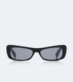 Jacquemus Capri Rectangular Sunglasses - Black