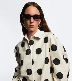 Jacquemus Capri Rectangular Sunglasses - Black