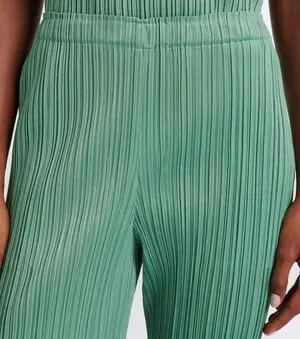 Issey Miyake Monthly Colors: August Pleated Slim Pants
