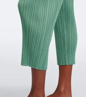 Issey Miyake Monthly Colors: August Pleated Slim Pants