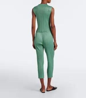 Issey Miyake Monthly Colors: August Pleated Slim Pants