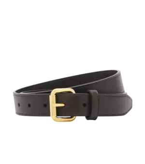 THE ROW Geo Leather Belt - Brown