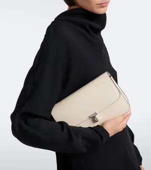 TOTEME T-lock Patent Leather Crossbody Bag