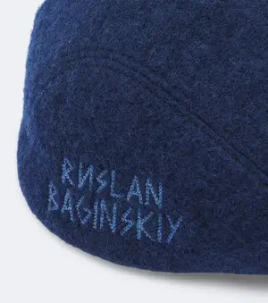 Ruslan Baginskiy Wool-blend Newsboy Cap
