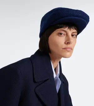 Ruslan Baginskiy Wool-blend Newsboy Cap