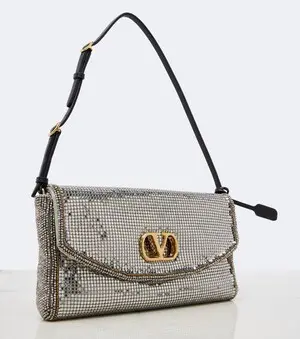 Valentino Garavani Devain Small Chainmail Shoulder Bag