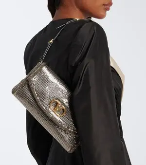Valentino Garavani Devain Small Chainmail Shoulder Bag