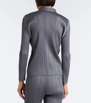 Issey Miyake Basics Pleated Shirt - Grey