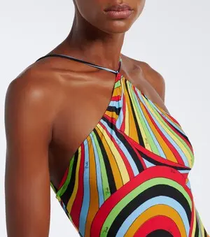 Emilio Pucci Iride Halterneck Swimsuit