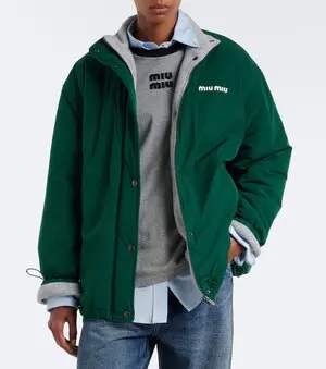 Miu Miu Logo Technical Jacket