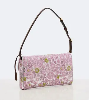 Valentino Garavani Devain Small Floral Jacquard Shoulder Bag