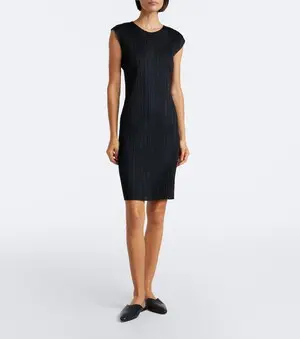 Issey Miyake Basics Pleated Minidress
