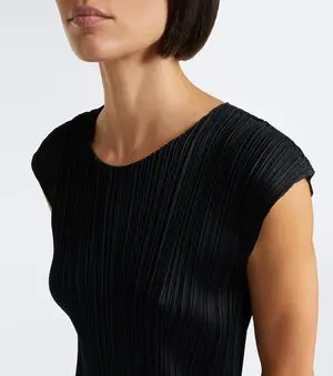 Issey Miyake Basics Pleated Minidress
