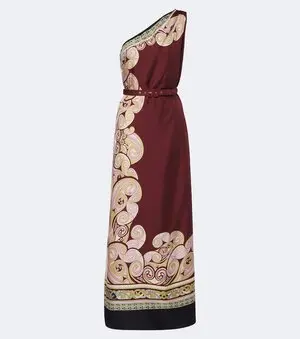 La DoubleJ Kells Printed Silk Twill Maxi Dress