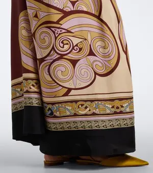 La DoubleJ Kells Printed Silk Twill Maxi Dress