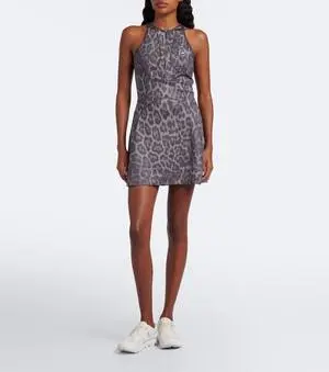 Adidas By Stella McCartney Truepurpose Leopard-print Minidress