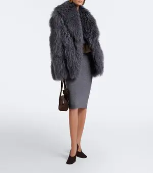 YVES SALOMON Oversized Shearling Jacket