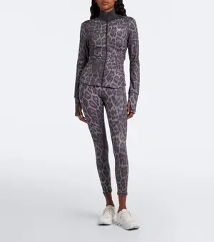 Adidas By Stella McCartney Truepurpose Leopard-print Technical Jacket