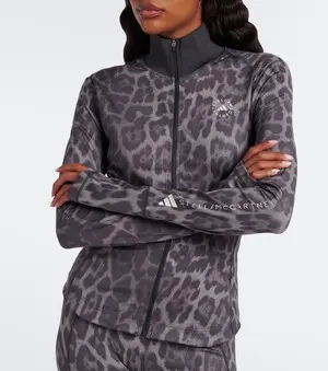 Adidas By Stella McCartney Truepurpose Leopard-print Technical Jacket