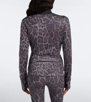 Adidas By Stella McCartney Truepurpose Leopard-print Technical Jacket