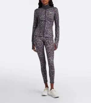 Adidas By Stella McCartney Leopard-print Technical Jacket