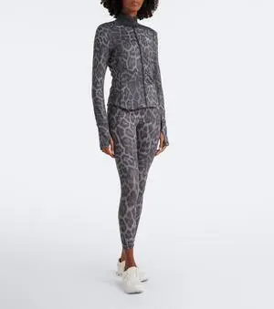 Adidas By Stella McCartney Leopard-print Technical Jacket