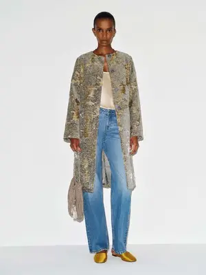 REFORMATION Stella Coat - Blue