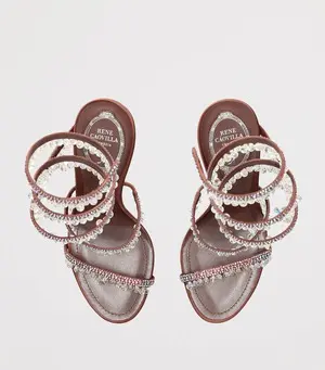 Rene Caovilla Embellished Chandelier Sandals 105