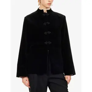 ROHE FRAMES Pankou Knotted Cotton Velvet Jacket