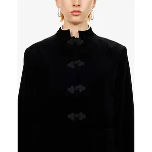 ROHE FRAMES Pankou Knotted Cotton Velvet Jacket