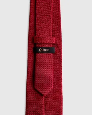 Quince 100% Silk Grenadine Tie - Salsa