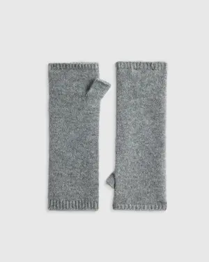 Quince Women's Mongolian Cashmere Fingerless Glove Heather Grey