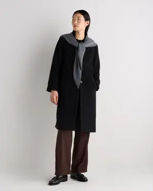 Quince 100% Merino Wool Large Triangle Scarf - Charcoal