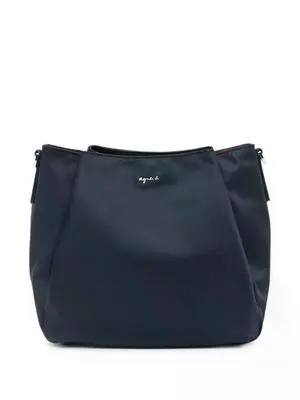 AGNES B. Origami Shoulder Bag - Blue