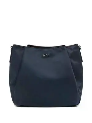 AGNES B. Origami Shoulder Bag - Blue