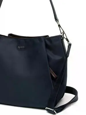AGNES B. Origami Shoulder Bag - Blue