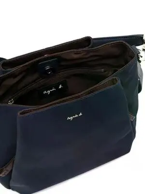 AGNES B. Origami Shoulder Bag - Blue