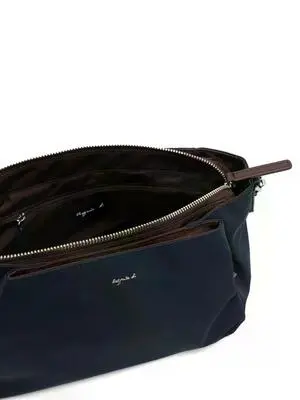 AGNES B. Origami Shoulder Bag - Blue