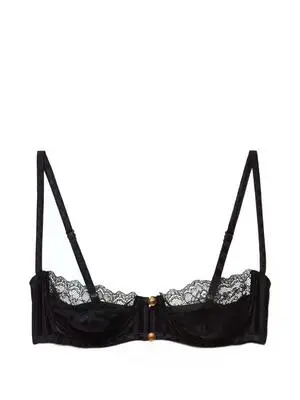 Versace Lace-trim Jacquard Silk Bralette