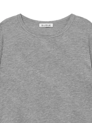 SOSUE Cropped T-shirt - Grey