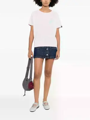 AGNES B. Embroidered Icons T-shirt - Pink