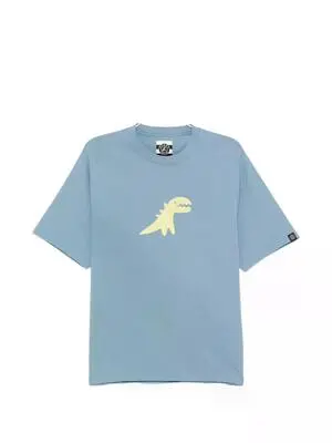 AGNES B. Embroidered Dino T-shirt - Blue