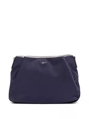 AGNES B. Origami Shoulder Bag - Black