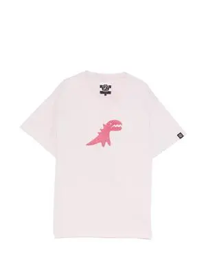 AGNES B. Embroidered Dino T-shirt - Pink